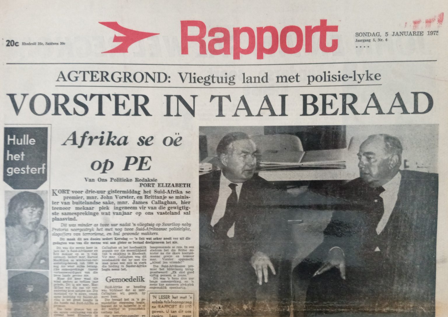 DIE DAG TOE JOHN VORSTER SOOS ‘N SIF GELEK HET – Mediamense