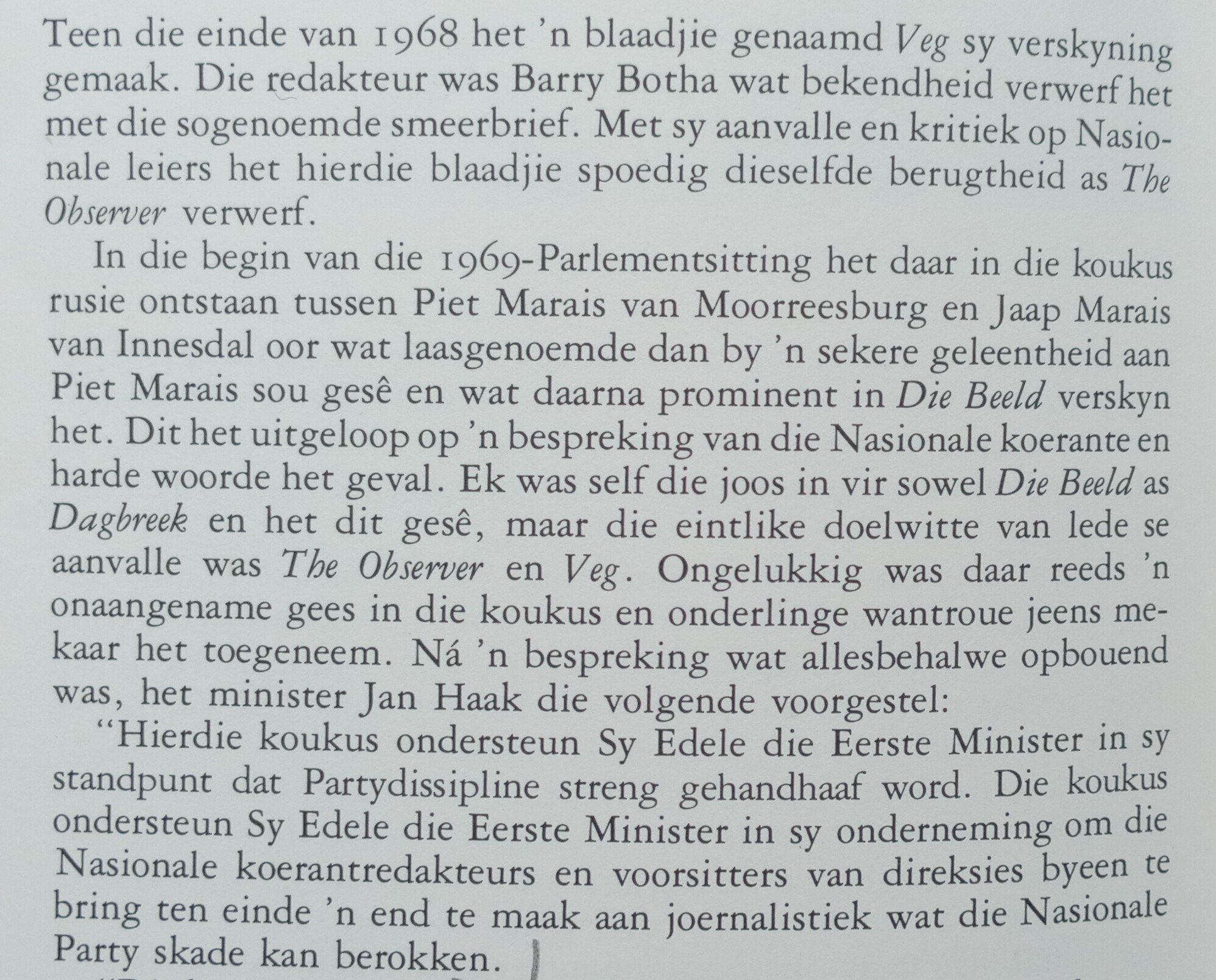 POLITIEKE LEIER MET GROOT INVLOED IN NOORDELIKE PERS – Mediamense