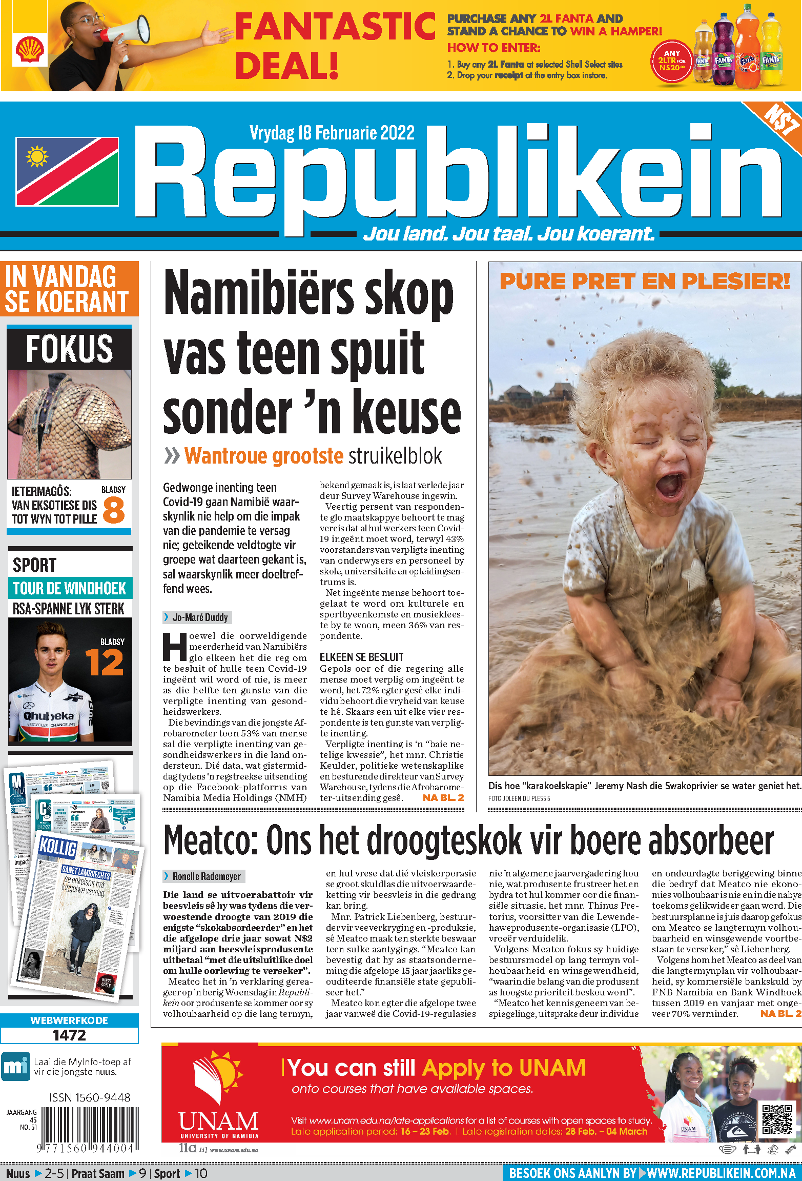 AFRIKAANSE KOERANTE IN SUIDWES-AFRIKA EN NAMIBIë – Mediamense