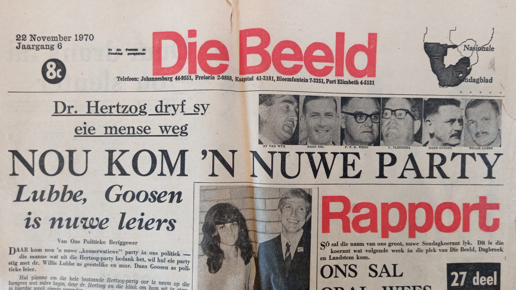 SONDAGKOERANTE: VAN ‘DAGBREEK’ TOT ‘RAPPORT’, ‘DIE WêRELD’, ‘SONDAG ...